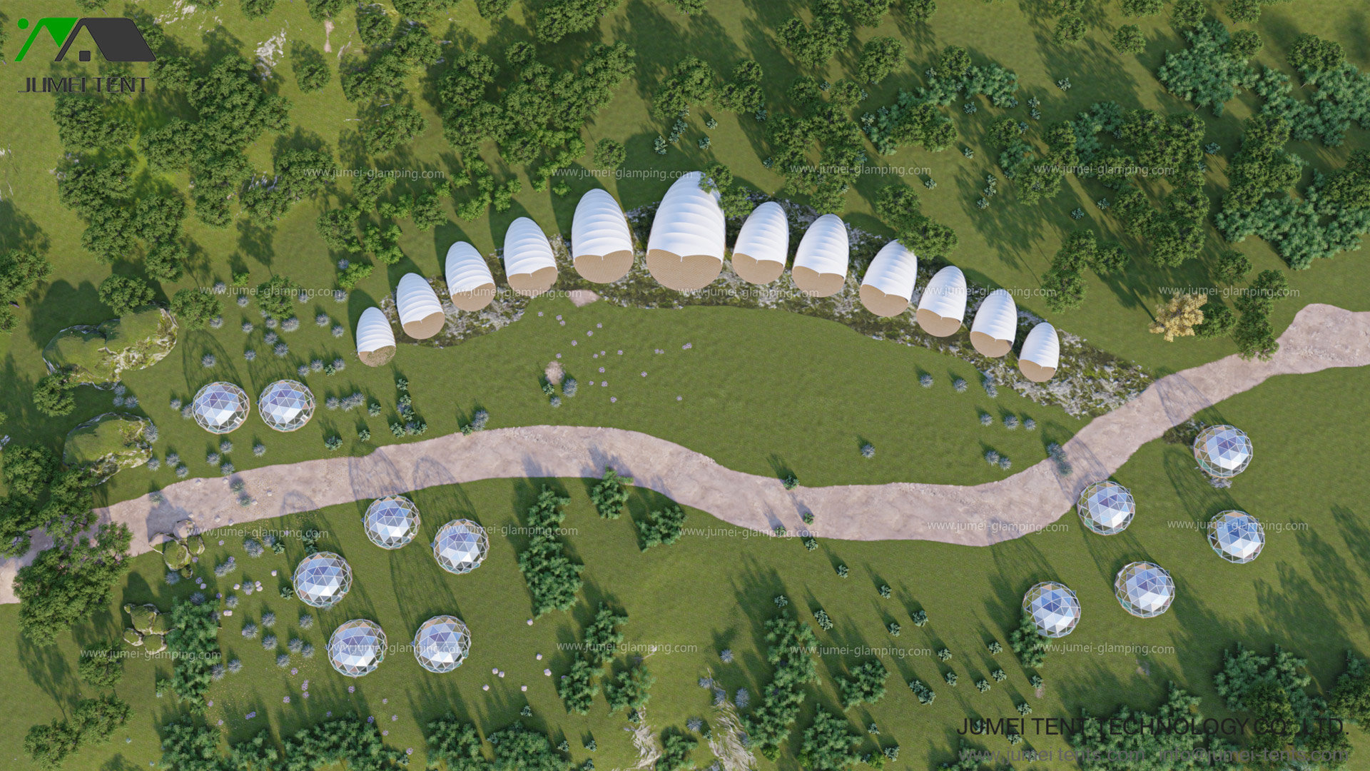 Glamping Resort Idea: glamping dome and shell glamping pod - Jumei ...