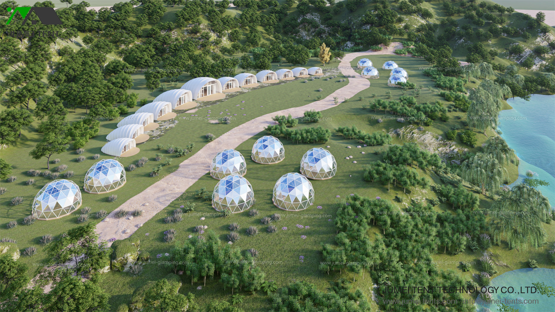 Glamping Resort Idea: glamping dome and shell glamping pod - Jumei ...