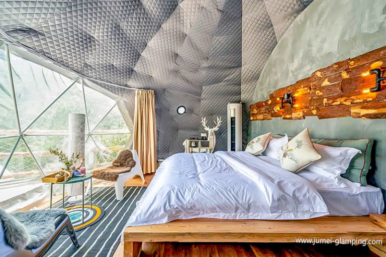 Colorful Glamping Domes on the Mountain - Jumei Glamping Tents