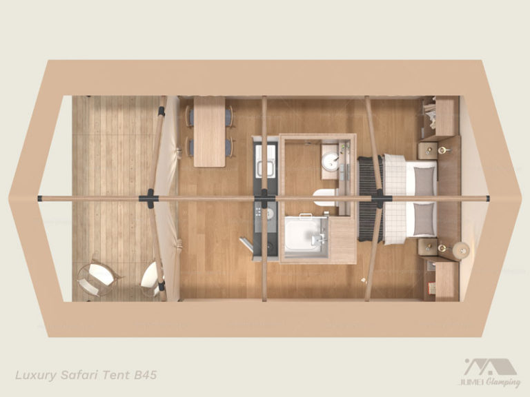 Luxury Safari Tent - Jumei Glamping Tents and Pods