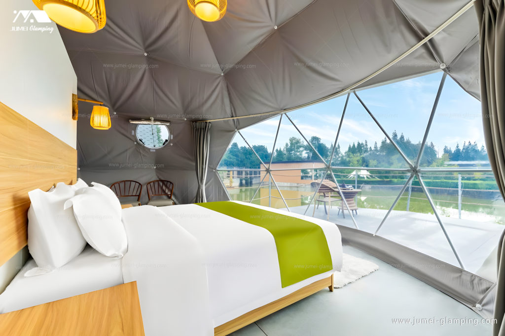 Safari tent and Glamping Dome surrounded by stunning countryside views ...