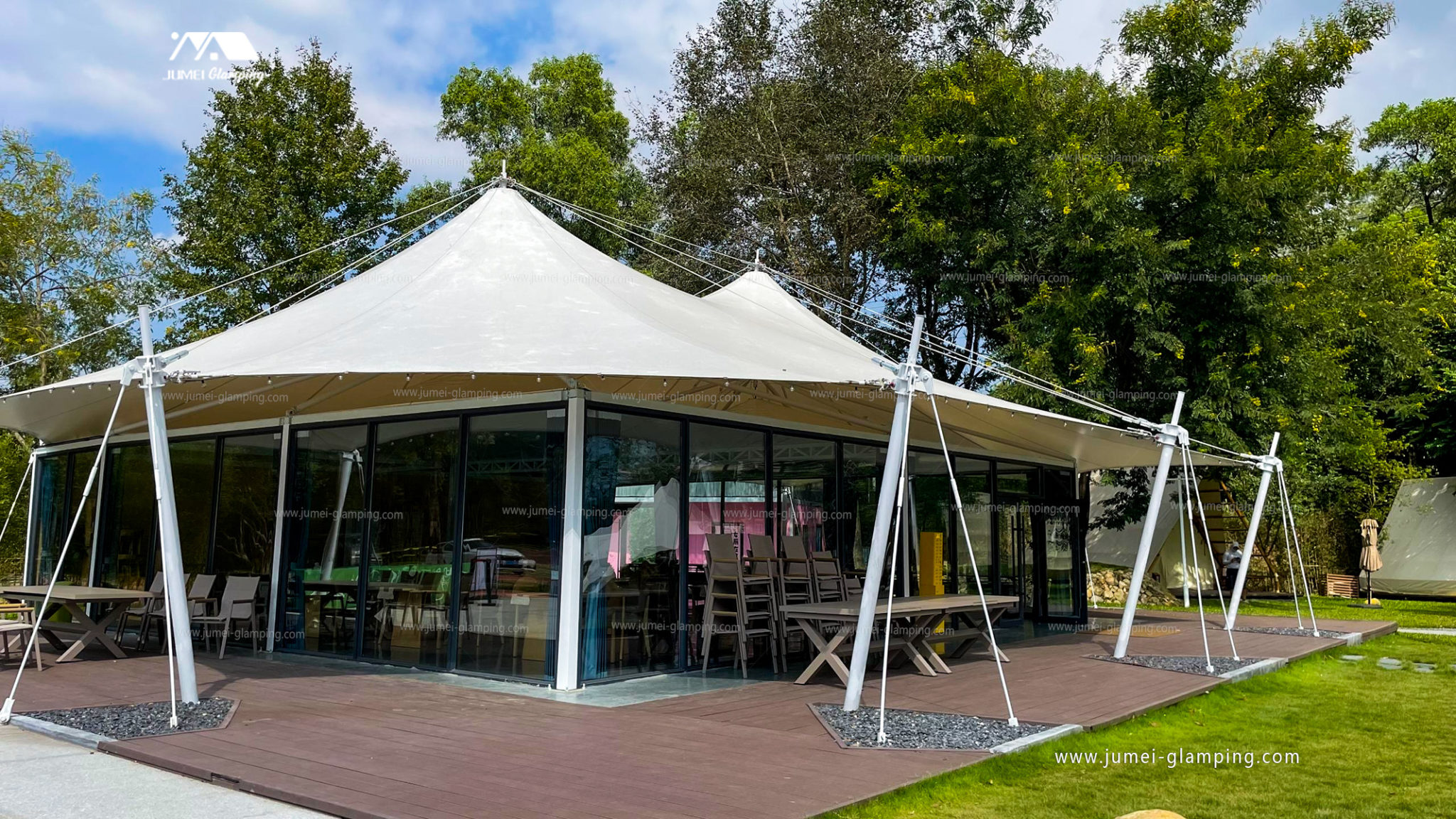 Safari Tents on the Platform in the Woods, a Fantastic Glamping Getaway ...