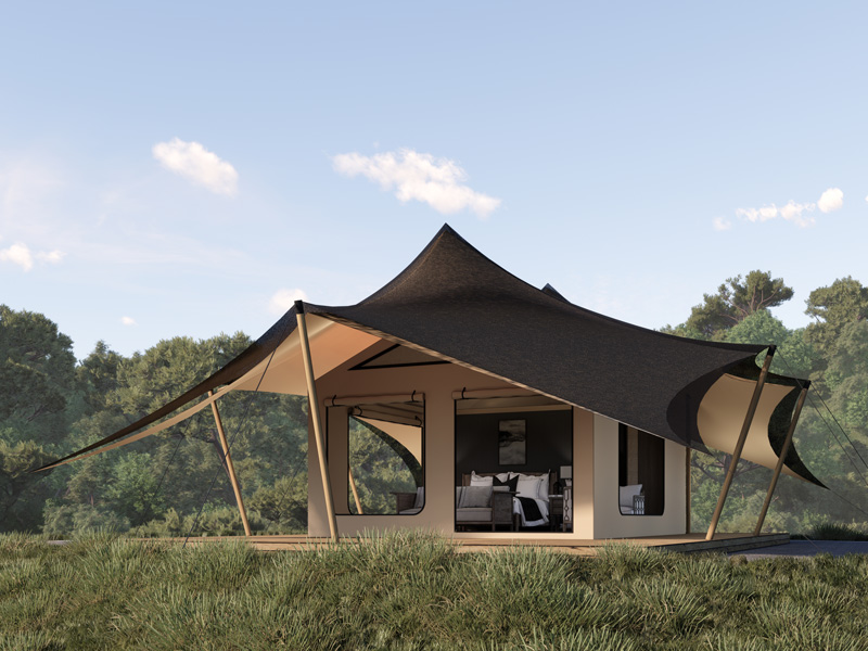 Stretch Glamping Tents enhancing the convenience and comfort - Jumei ...